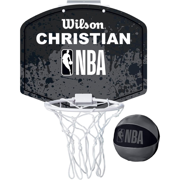 Personalised Wilson NBA Mini Basketball Hoop (Black Graffiti) | NPA ...