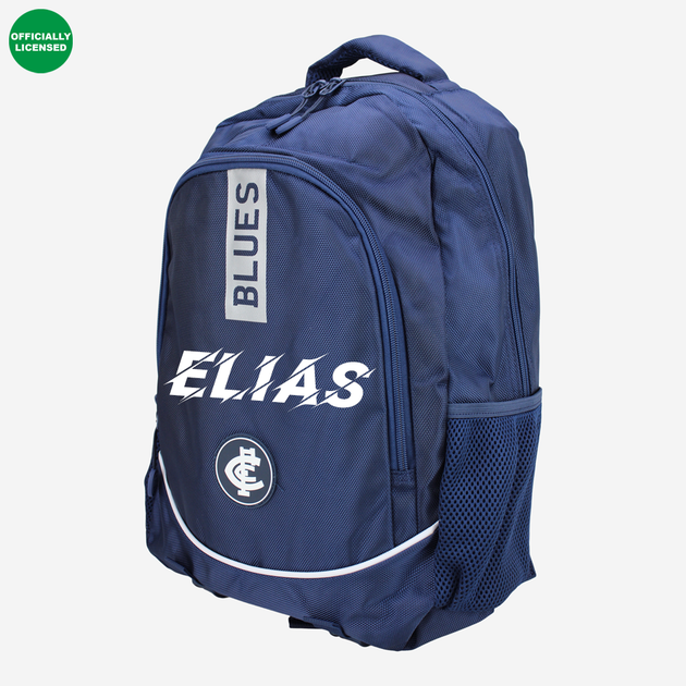 Personalised Carlton Blues Official AFL Backpack PRE ORDER JANUARY DEL ...