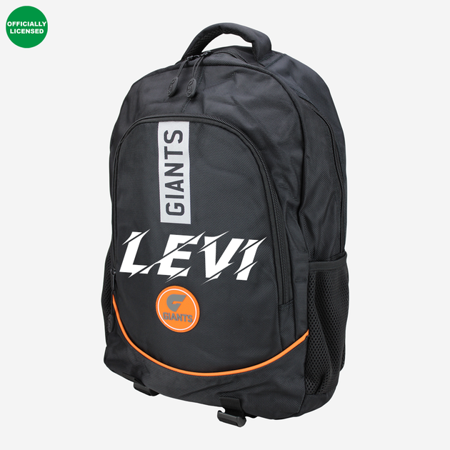 Personalised GWS Giants Official AFL Backpack PRE ORDER JANUARY DELIVE ...