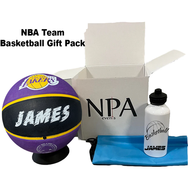 Personalised Wilson NBA Team Basketball Gift Pack (Size 7) | NPA Events ...