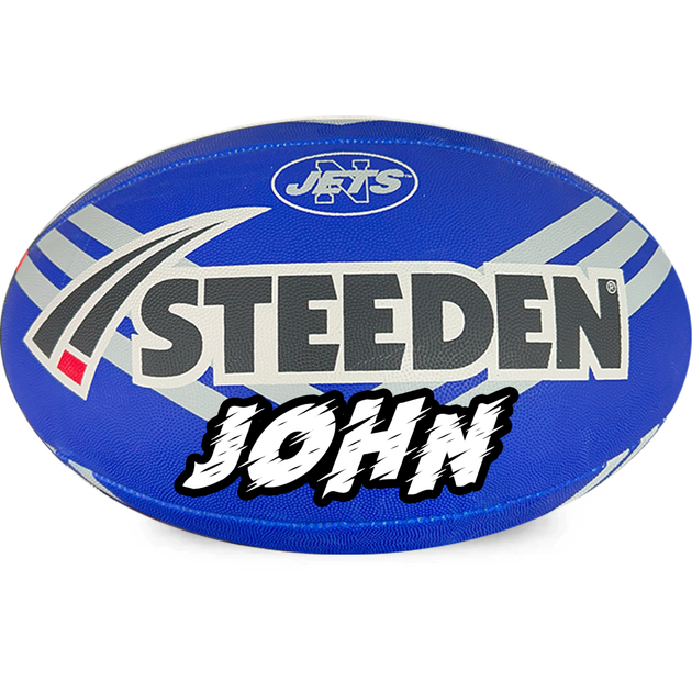 Personalised Newtown Jets Official NRL Ball (Size 5) | NPA Events Australia