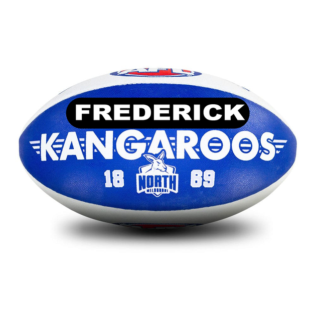 Personalised AFL Official North Melbourne Kangaroos Club Football (Siz ...