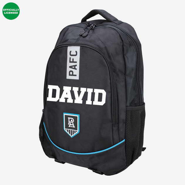 Personalised Port Adelaide Official AFL Backpack PRE ORDER JANUARY DEL ...