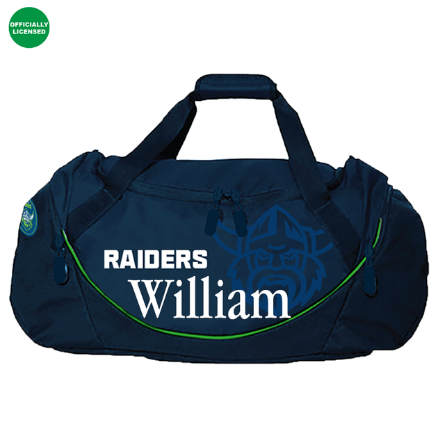 Personalised Canberra Raiders Official NRL Sports Bag | NPA Events ...