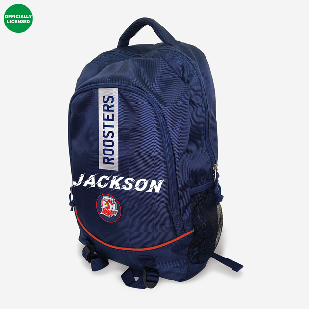Personalised Sydney Roosters Official NRL Backpack | NPA Events Australia