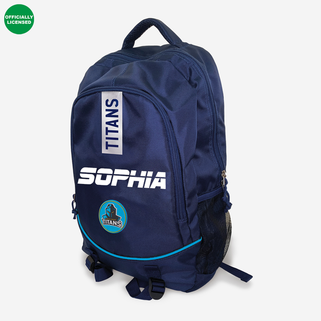 Personalised Gold Coast Titans Official NRL Backpack | NPA Events Australia