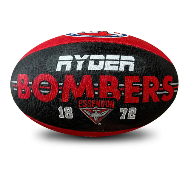 Personalised AFL Official Essendon Bombers Club Football (Size 5) | NPA ...