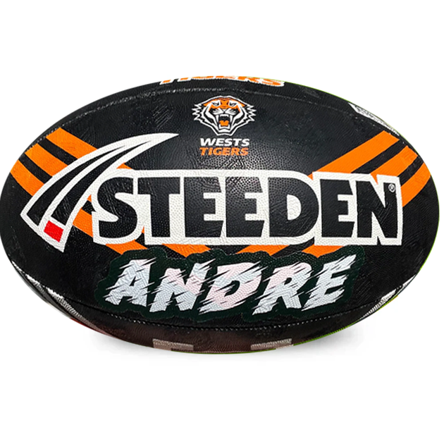 Personalised Wests Tigers Official NRL Ball (Size 5) | NPA Events Australia