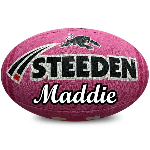 Personalised Limited Edition Penrith Panthers Official NRL Ball (Size ...