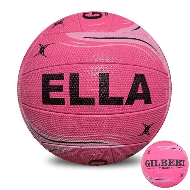Personalised Gilbert Phoenix Netball Pink (SIZE 4, 5) | NPA Events ...