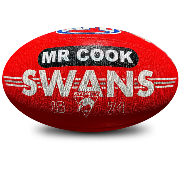 Personalised AFL Official Sydney Swans Club Football (Size 5) | NPA ...